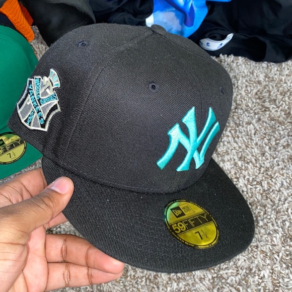 New Era | Accessories | New York Yankee Turquoise Under Brim 7 2 | Poshmark